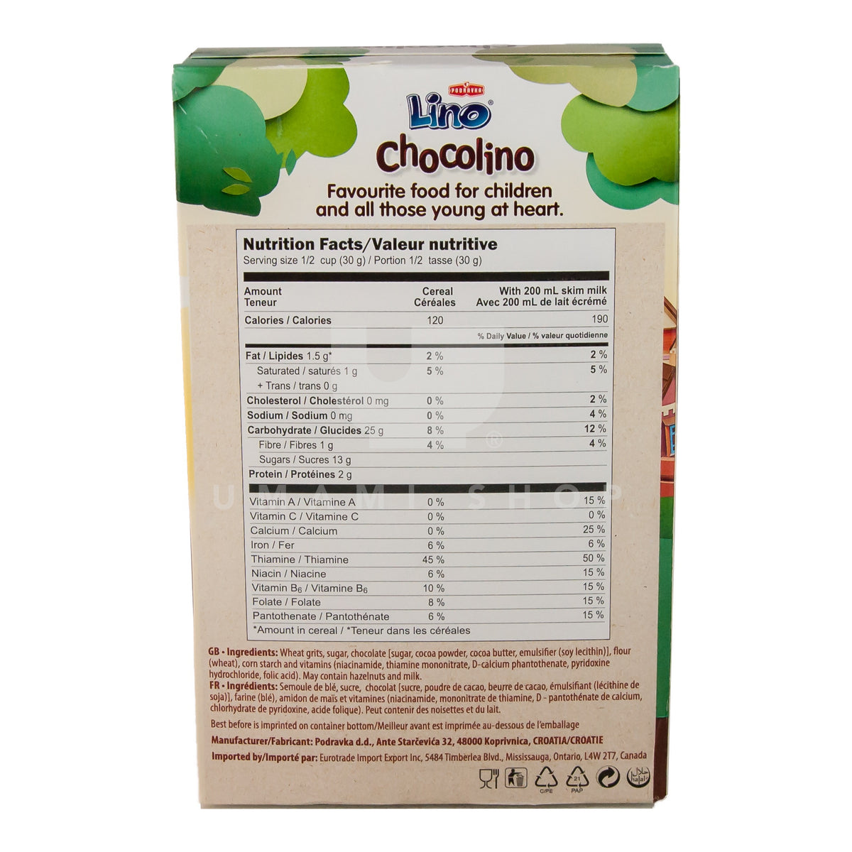 Chocolino Cereal – Umami Shop Canada